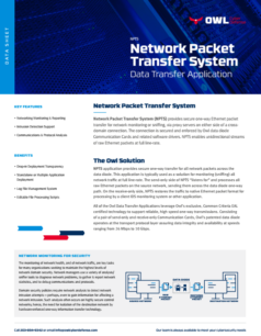 Network Packet Transfer System (NPTS) | Owl Cyber Defense