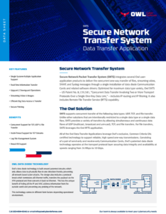 Secure Network Transfer System (SNTS) | Owl Cyber Defense