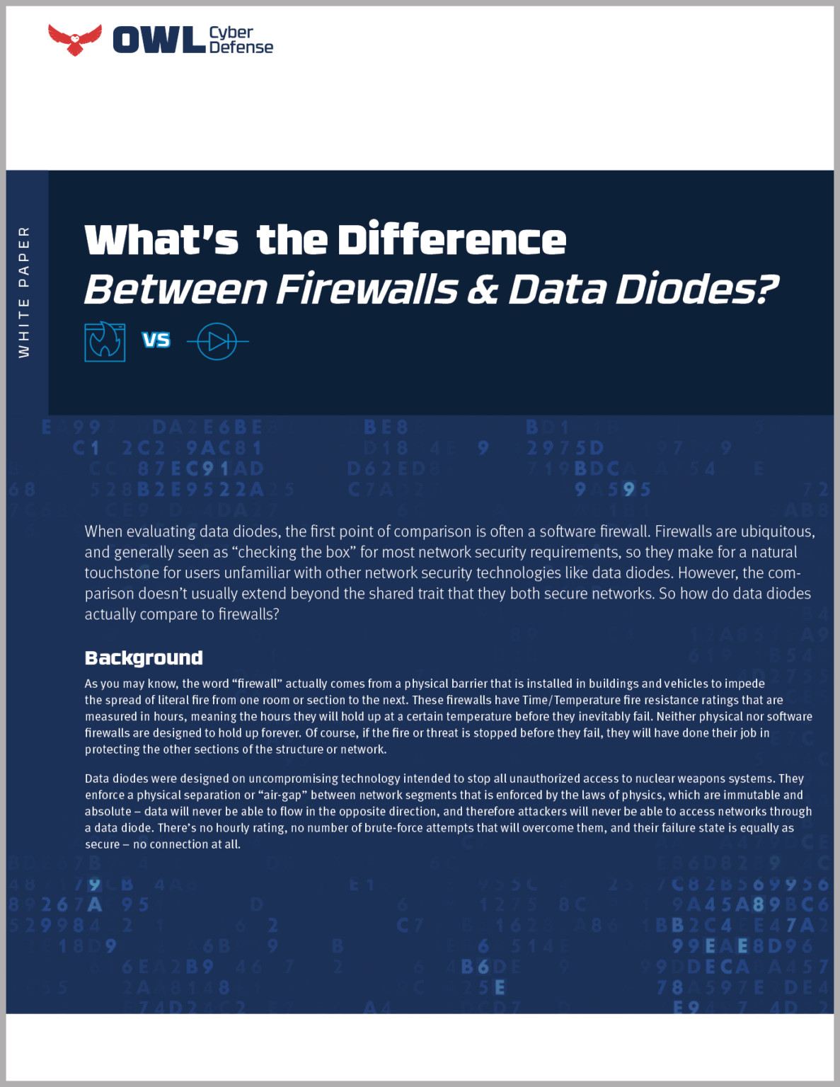 What's the Difference between Firewalls and Data Diodes? | Owl Cyber ...