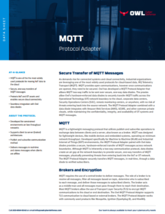 MQTT Protocol Adapter | Owl Cyber Defense