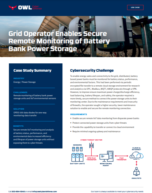 Grid Operator Enables Secure Remote Monitoring of Battery Bank Storage ...