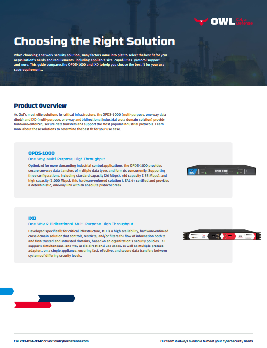 Choosing the Right Solution - A Comparison Between OPDS-1000 & IXD